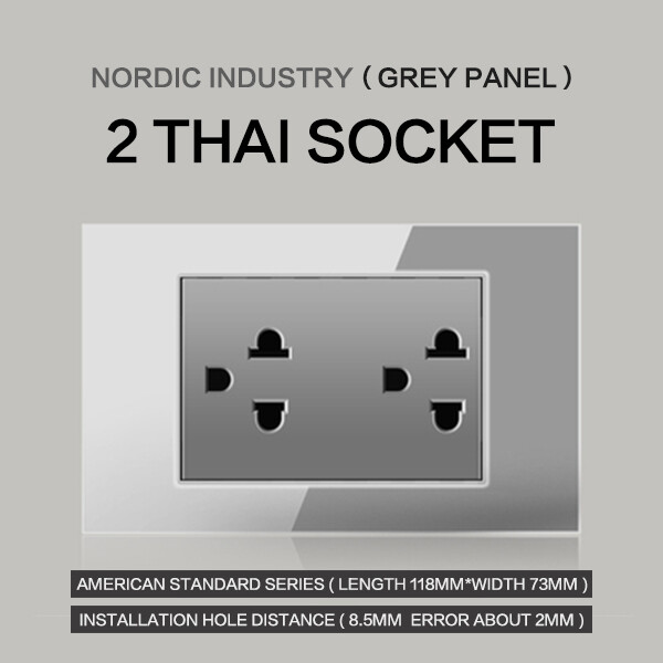 LEJIA outlet socket for wall Light Switch GREY 15amp Universal Modern ...