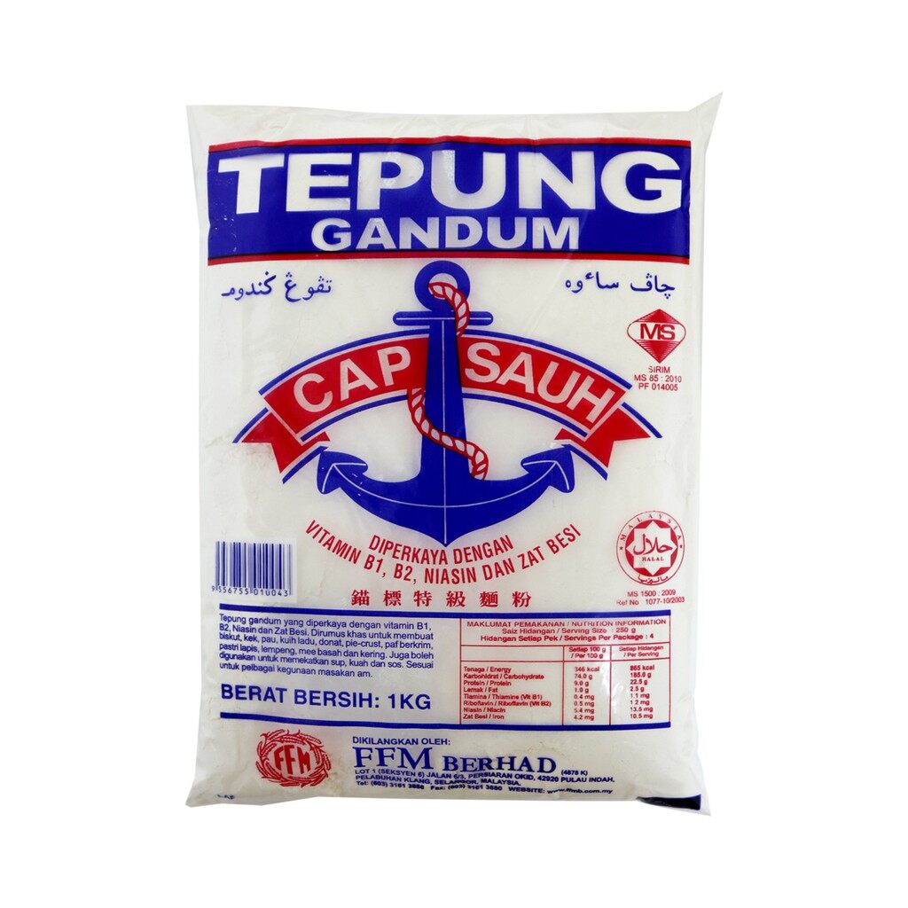 Tepung Cap Sauh | Enriched Flour | 面粉 1kg | Lazada