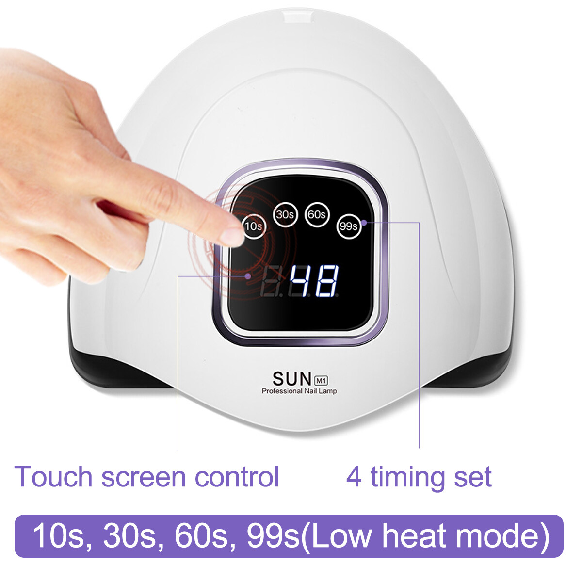 248W 64 LED Touch Control Professional UV ไดร์เป่าเล็บเจลเครื่องอบเล็บ ...