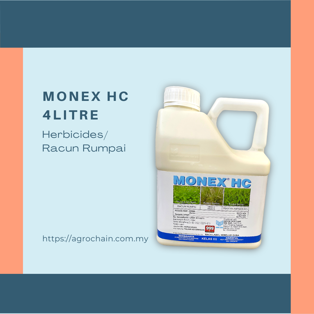 ANCOM - MONEX HC - 4 LITRE (HERNICIDES/ 杀草剂/RACUN RUMPAI) Rumput Kerbau ...