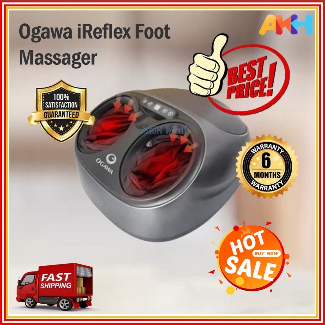 Ogawa iReflex Foot Massager High Quality Shiatsu Foot Massager ...