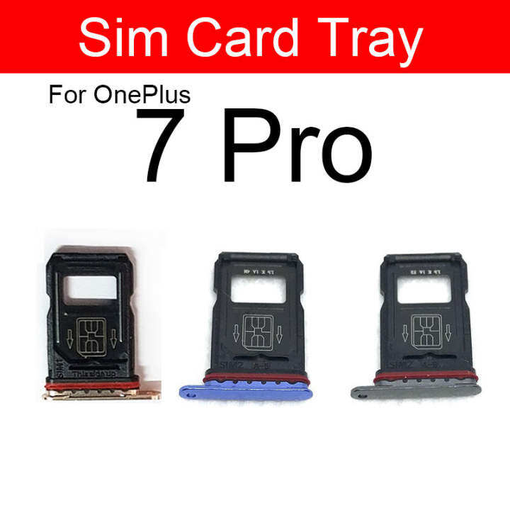 Sim Card Tray Holder For Oneplus 6 6T 7 7T Pro Sim Slot Socket SD Card ...