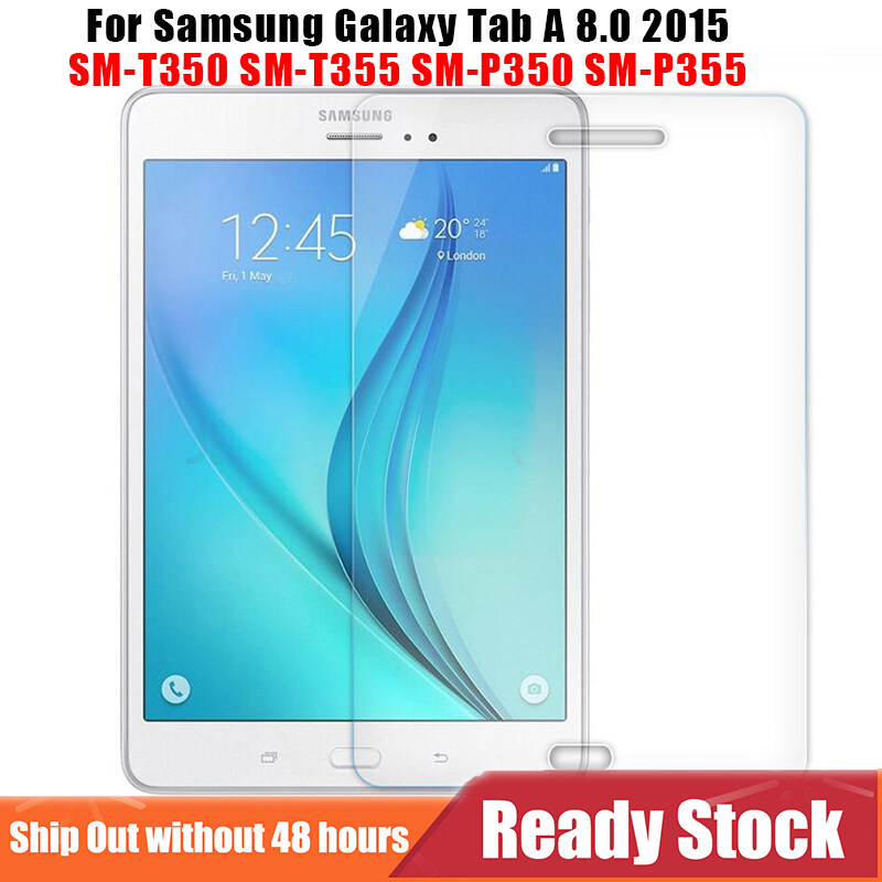 9H กระจกนิรภัยสำหรับ Samsung Galaxy Tab A 8.0 2015 SM-T350 SM-T355 SM ...