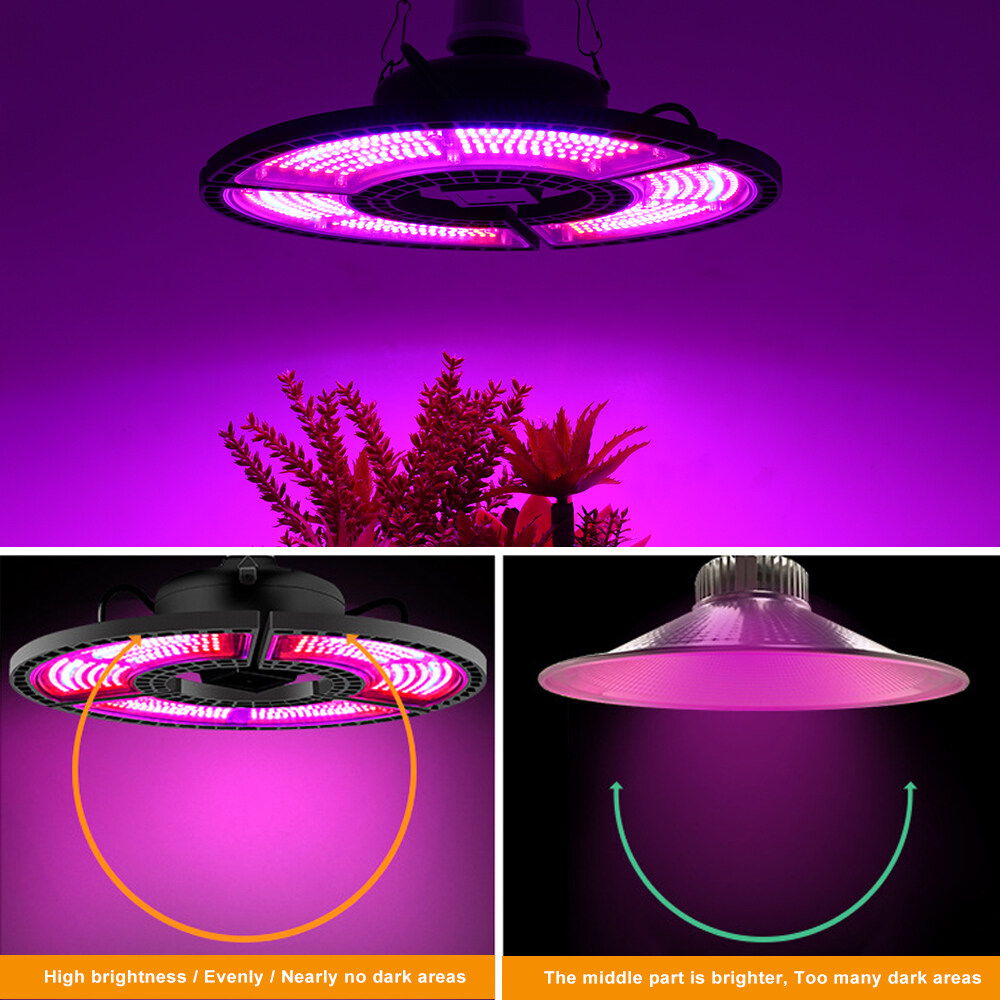Indoor Grow Light E27 Full Spectrum LED Panel for Plants Grow Tent 600W ...