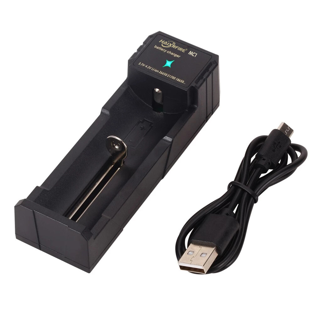 HaixnFire MC1 Battery Charger Smart Charge USB 18650 26650 18350 32650 ...