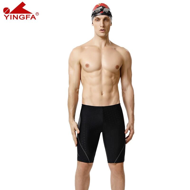 Yingfa 2021 Sharkskin Boys Men's Long Racing Swimming Jammers Swim ...