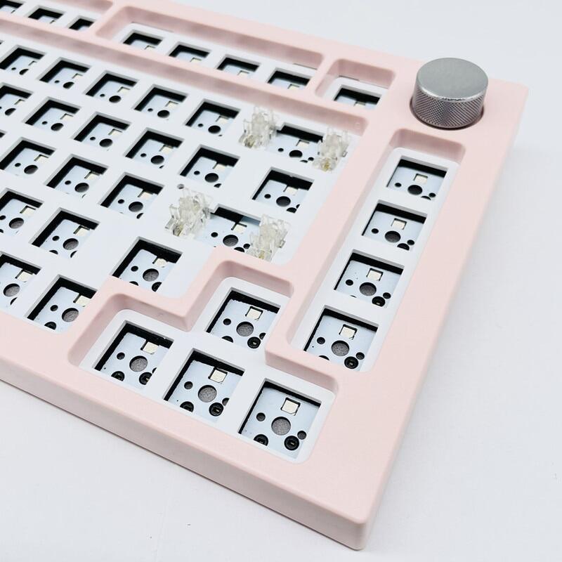 DK75 Hot Swap ชุดคีย์บอร์ดเครื่องกลการเขียนโปรแกรม RGB เข้ากันได้กับ3/5 ...