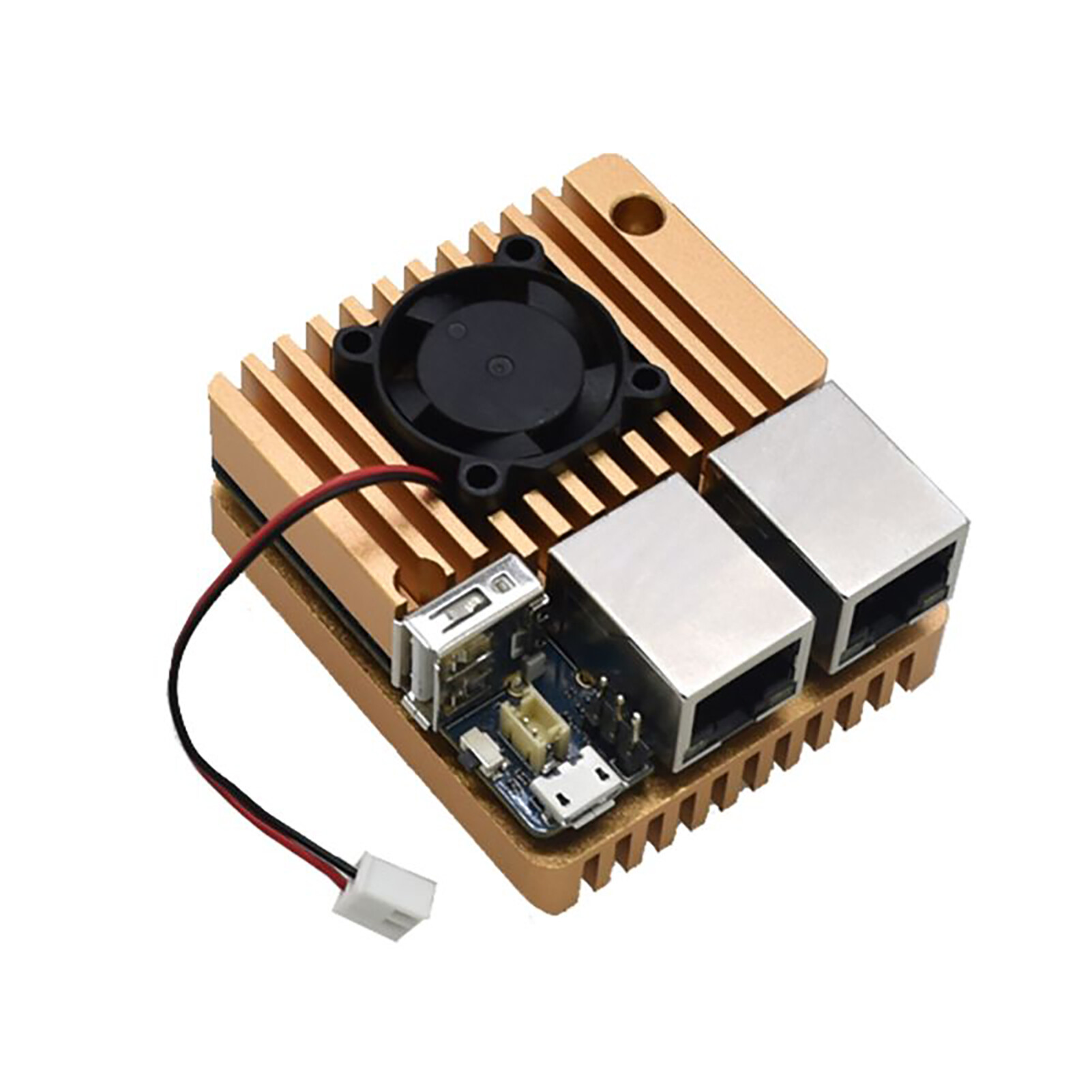 มินิเราเตอร์แหล่งจ่ายไฟโมดูลบอร์ด CNC พร้อมพัดลมสำหรับ NanoPi R2S ...