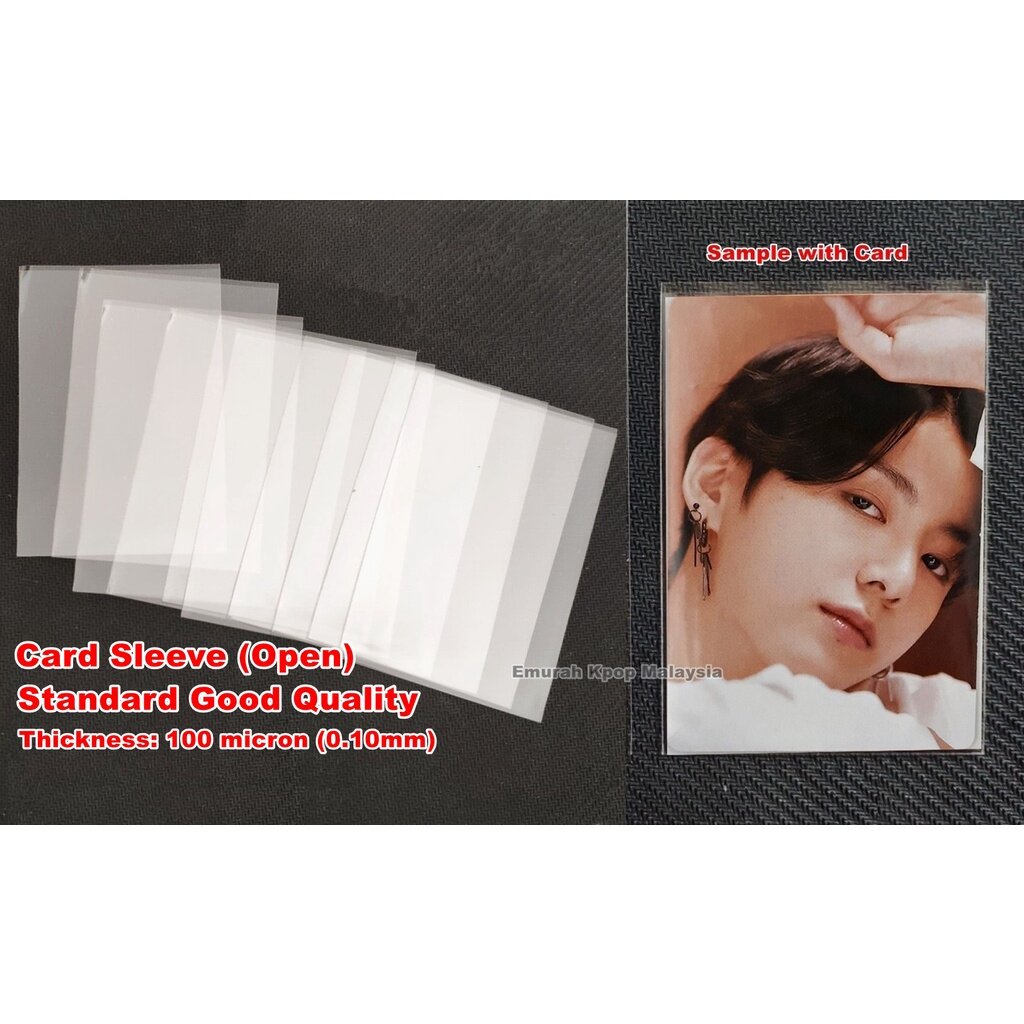 Photocard Sleeve 100pcs/50pcs (QUALITY) KPOP Trading Card Protector ...