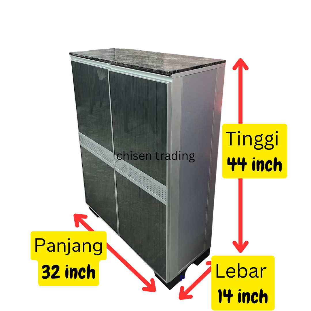 Shoes Cabinet Full Aluminium Modern Style/Rak Kasut/Almari Kasut/Tempat ...