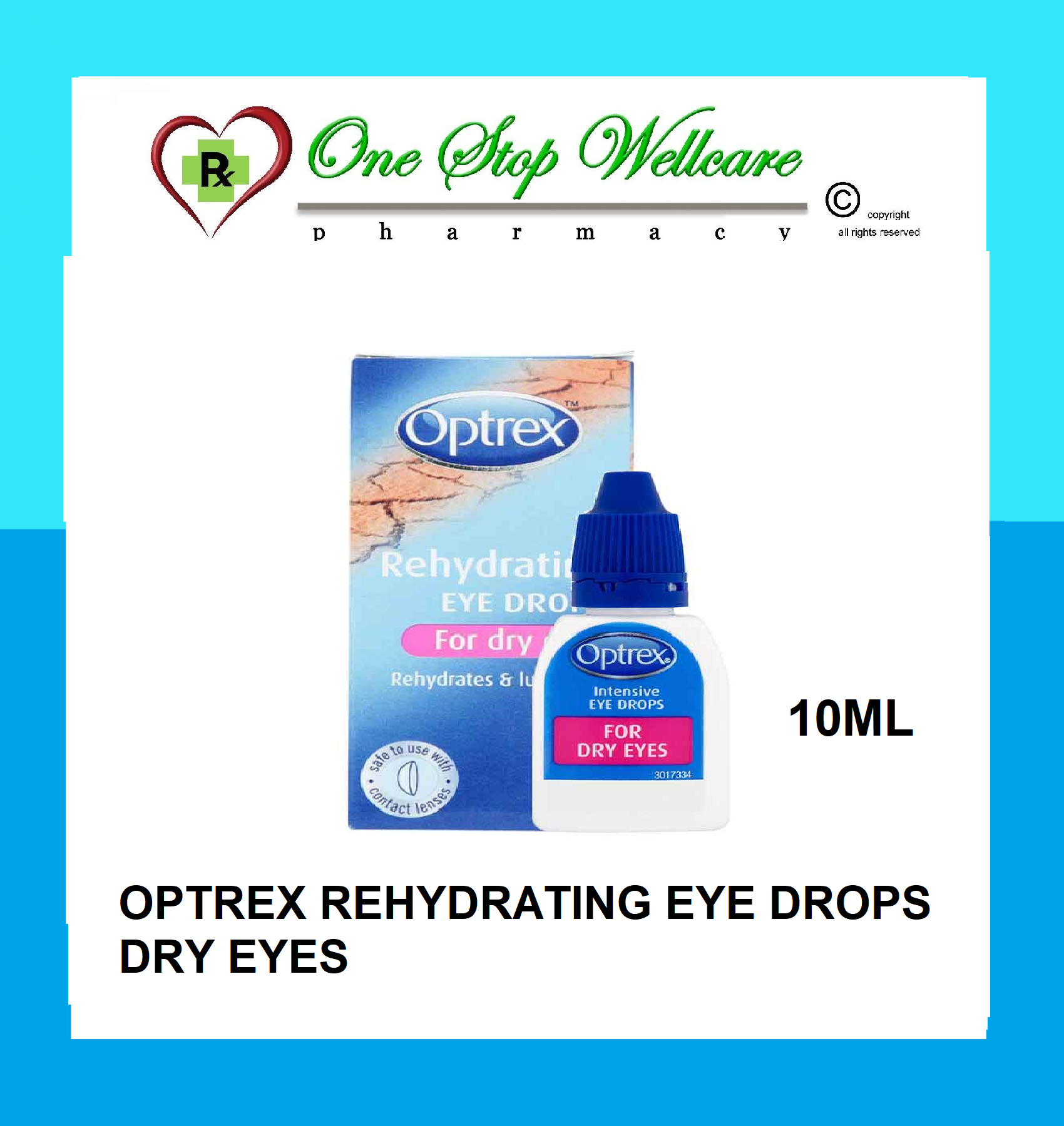 OPTREX REHYDRATING EYE DROPS DRY EYES 10ML (EXP:08/2025) | Lazada