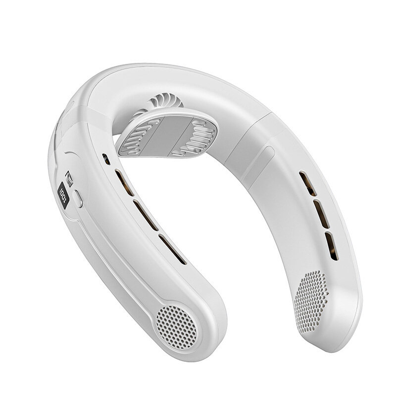 Semiconductor Refrigeration Neck Fan 6000mah Neck Mounted fan USB ...