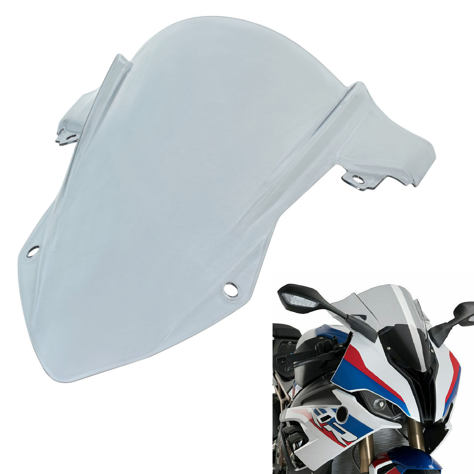 Motorcycle Aluminum Windscreen Windshield Wind Shield Deflector for ...