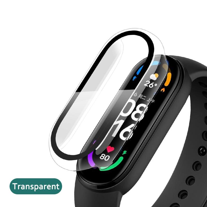 9D ฟิล์มกระจกสำหรับ Xiaomi Mi Band 7 6 5 4เคสป้องกันหน้าจอ + ฟิล์มสำหรับ Miband 7 6 5 NFC สายรัด ...