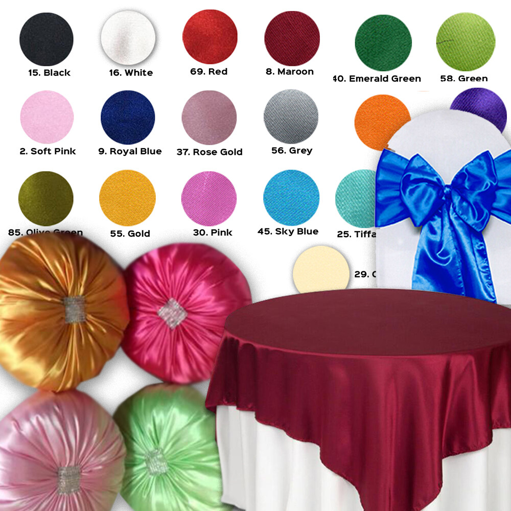 Kain Satin Bidang 45 inch Silk House Kain Sateen Skirting Renda Ropol ...