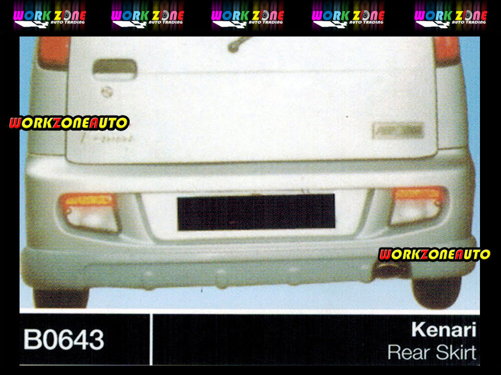 B0643 Perodua Kenari Fiber Rear Skirt Body kit Bodykit | Lazada