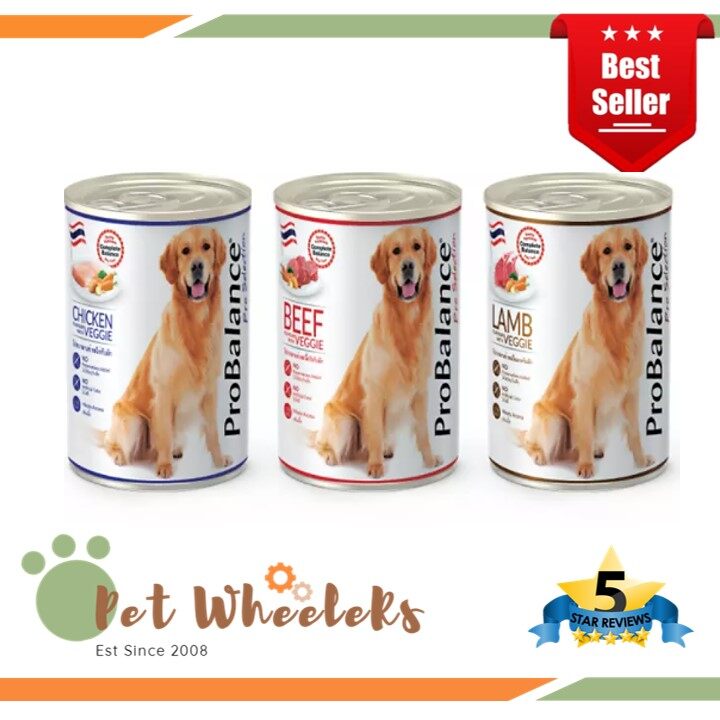 ProBalance 400G Chicken Pro Selection Adult Wet Dog Food Lamb Chicken Beef (400g x 1) | Lazada