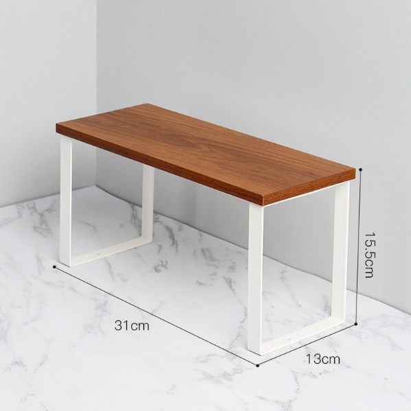 Japanese Style Wooden Tabletop Kitchen Countertop Corner Storage Shelf ...