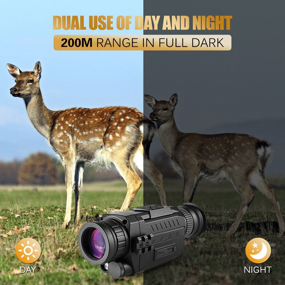 BekinTek Night Vision Monocular Telescope Goggles Waterproof IR ...