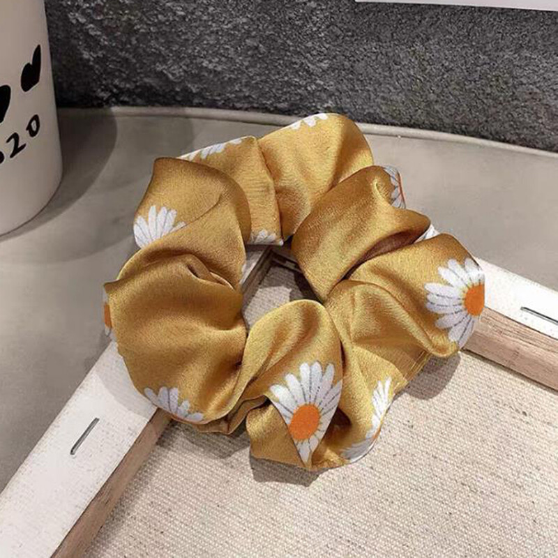 YECHเดซี่ขนาดเล็กเชือกรัดผมซาตินที่รัดผมยางรัดยางรัดผมผ้าโพกศีรษะ ...