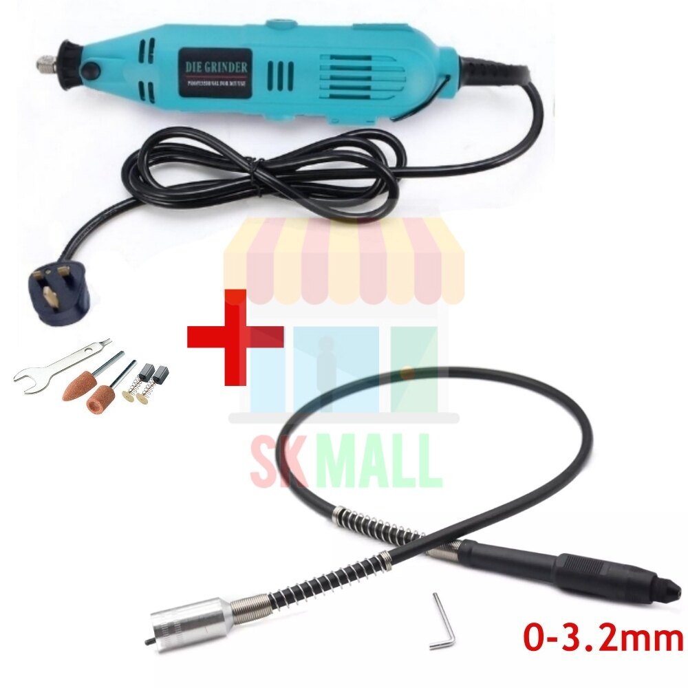 3mm/6mm Electric Drill Grinder Mini Die Grinder Rotary Tool With Flex ...