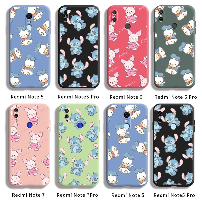 สำหรับ Xiaomi Redmi Note 5 Note5 Pro Note 6 Note 6 Pro Note 7 Note 7Pro เคสพร้อมลูกหมูเป็ดโดนัลด ...
