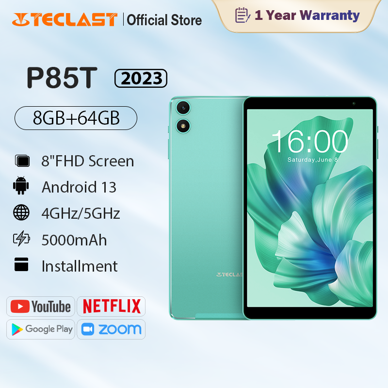 2023 Teclast P85T Tablet - 2023 Model with 8GB RAM, 64GB ROM, Android ...