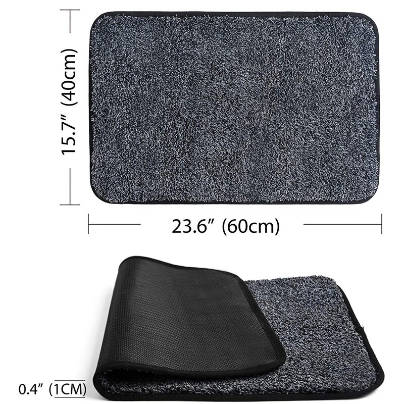 Door Mat, Backing Non Slip Low-Profile Super Absorbent Door Mat Cotton ...