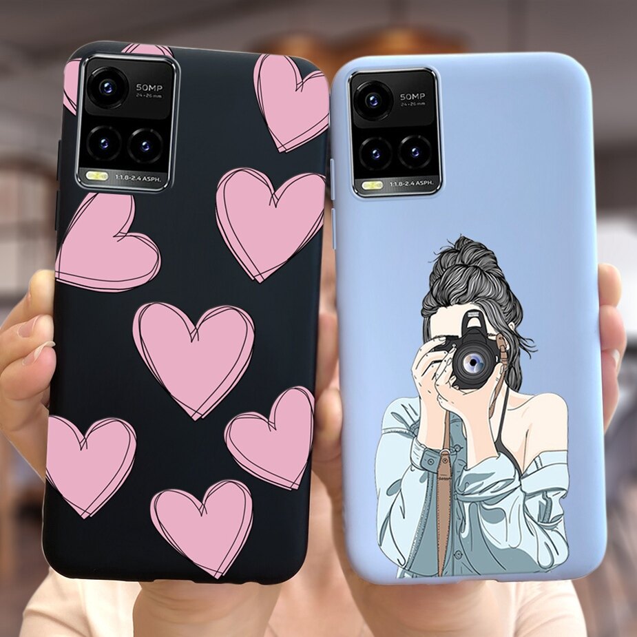 สำหรับ Vivo Y21 Y21s เคส V2110 V2111ซิลิโคนนิ่มสไตล์เคสพิมพ์ลายลูกกวาด ...