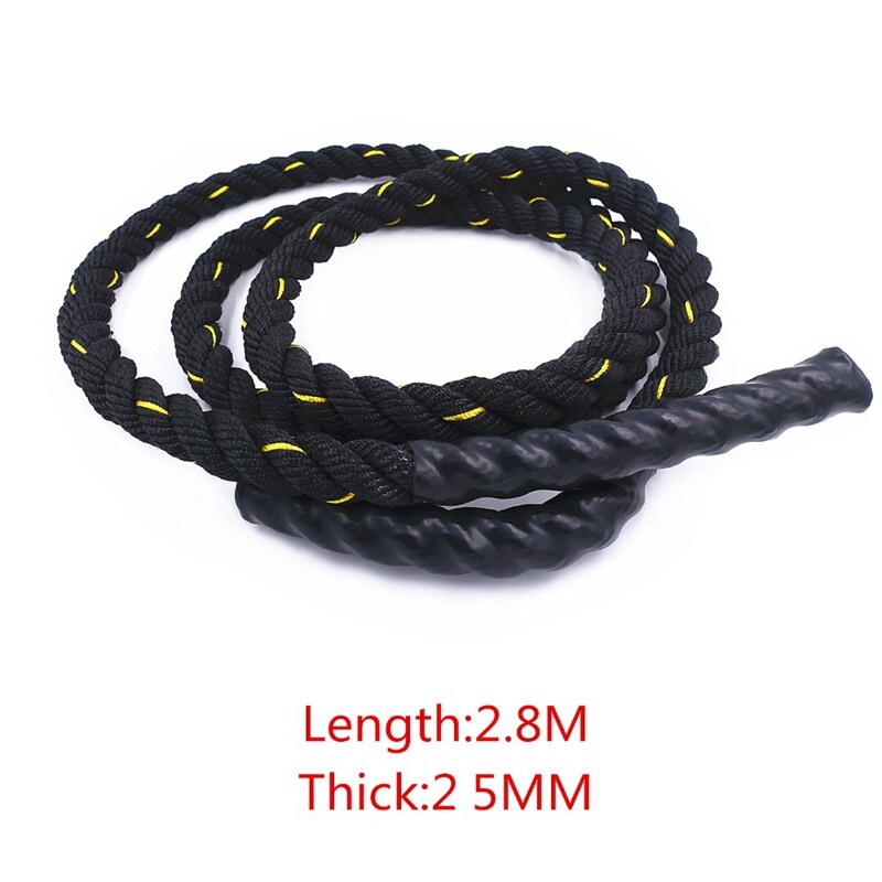 2.8M X 25Mm Heavy Jump Rope Weighted Battle Skipping Ropes Power ...