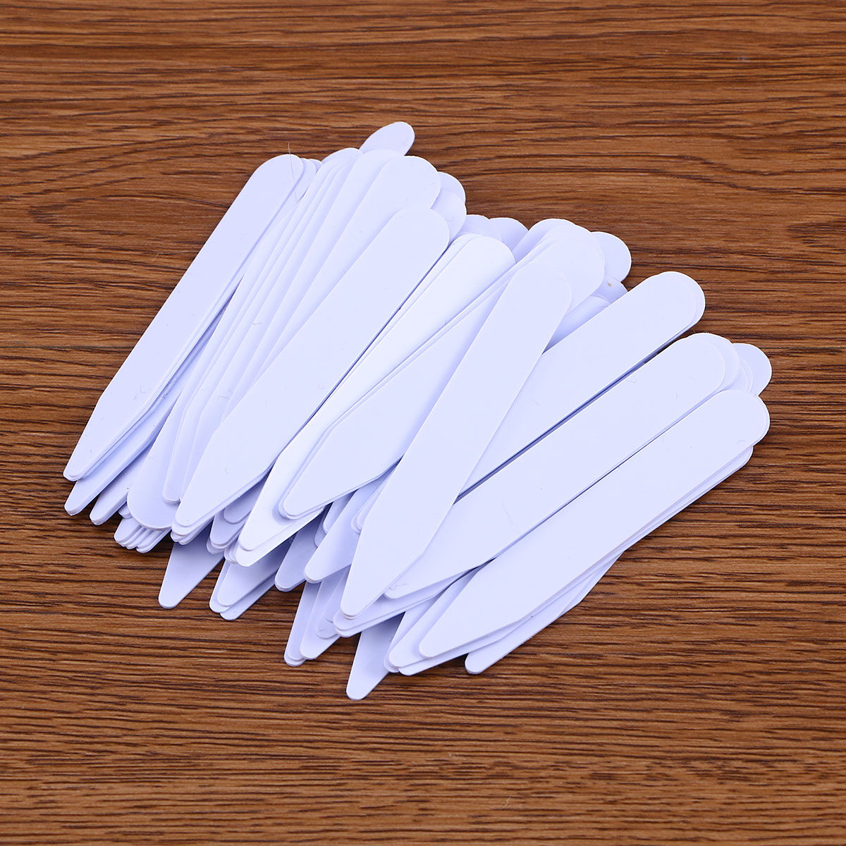 HAOYUNLA 200pcs Plastic White Collar Stays Bones Stiffeners in 3 Sizes ...