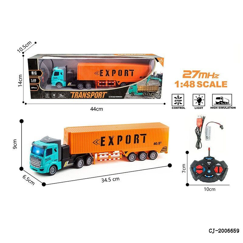 QH200 Rc Construction Vehicle Rechargeable Rc Tank Rc Cargo Rc Dump RcTruck Kereta Control Car 1 ...