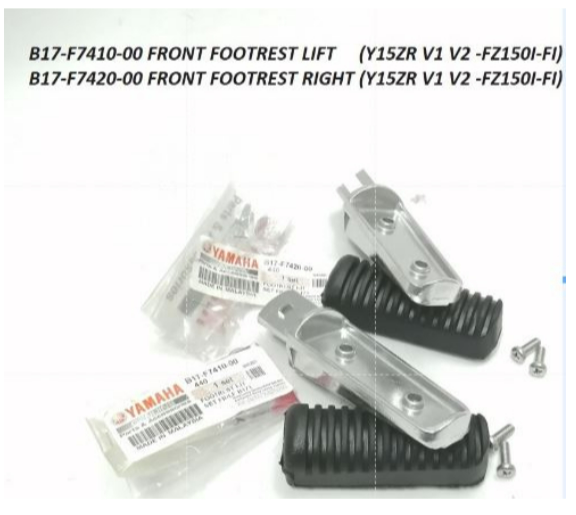 Y15 Footrest Y15 Front Footrest Y15Z Y15ZR Ysuku Front Step Bar Pijak Kaki - B17-F7410-00 [100% ...
