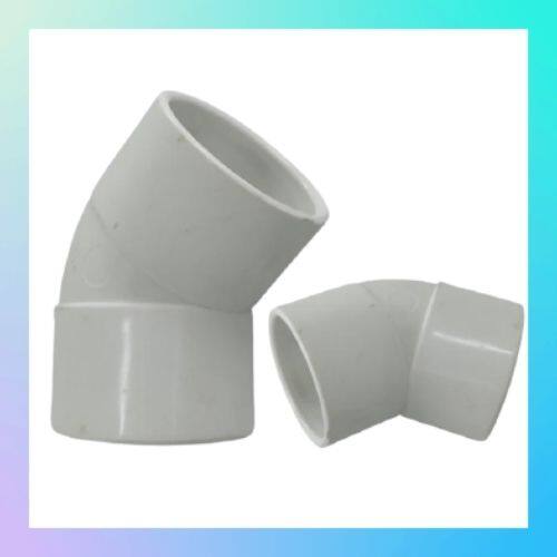 UPVC Bend 45° Pipe Fitting 4" PVC Connector Piping Paip Plastik Getah ...