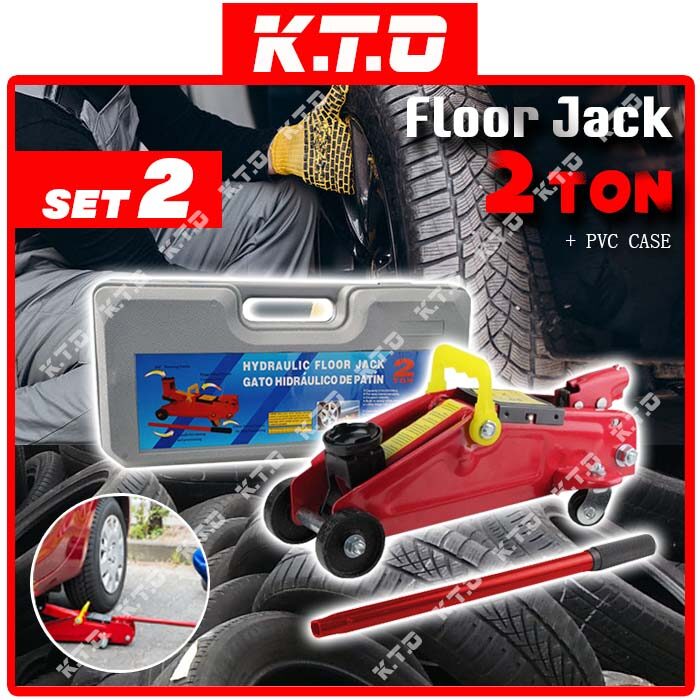 2 Ton Hydraulic Floor Jack Repair Tools Lifting Car Tyre Change Tool ...