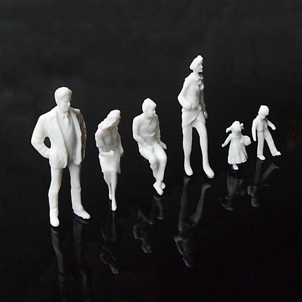 PIEPING 10Pcs 1:25/30 Scale White Multi-Style Pose ABS Plastic ...