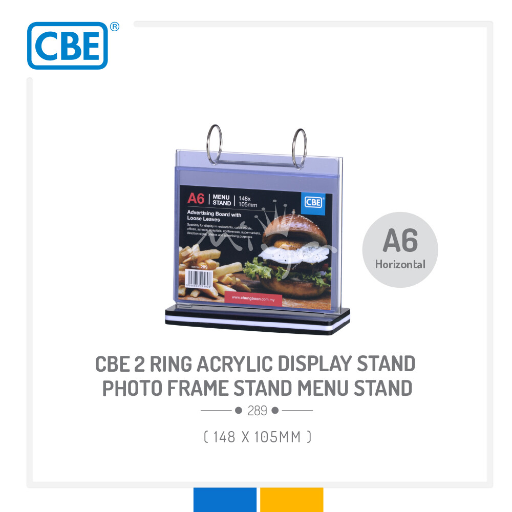 CBE 2 Ring Acrylic Stand Display Stand Photo Frame Stand Lomo Card ...