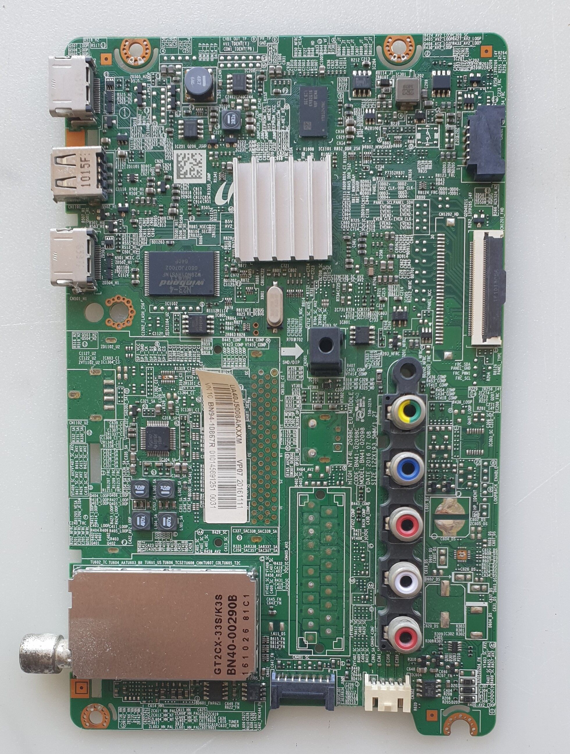 SAMSUNG LED TV 40'' MAIN BOARD MODEL # UA40J5008AK | Lazada