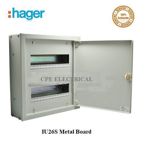 Hager IU Series IU26S 26 WAYS IP41 Metal Enclosure | Lazada