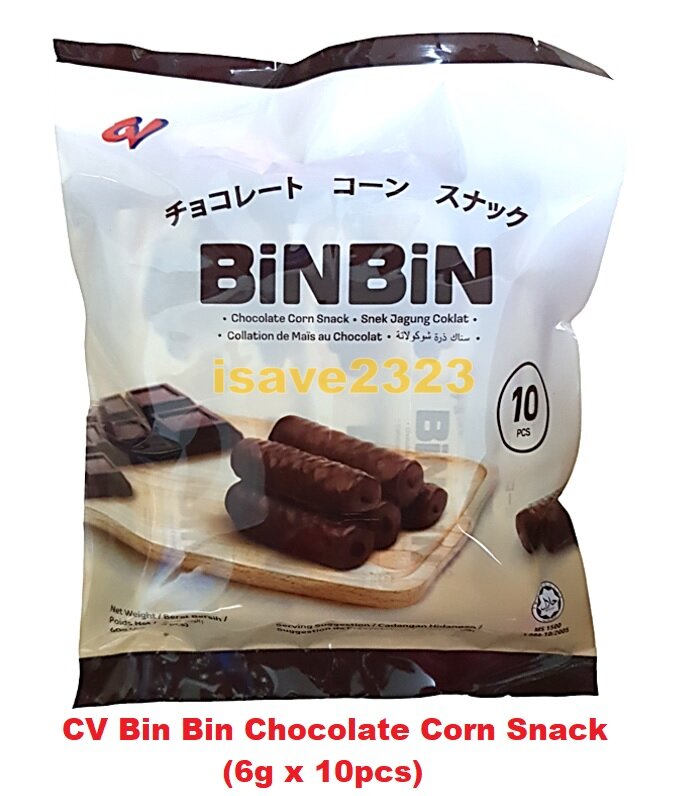 [HALAL] CV Bin Bin Chocolate Corn Snack (6g x 10pcs) | Lazada