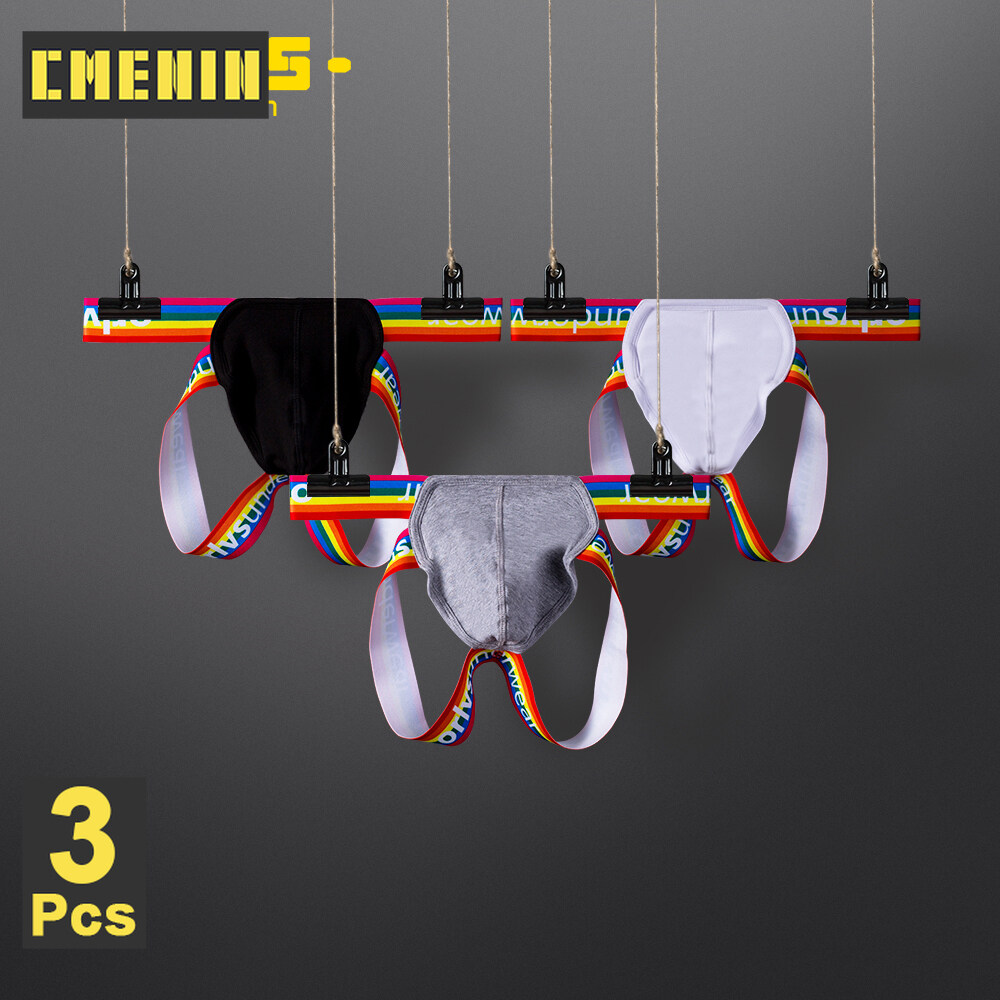 CMENIN ORLVS 3Pcs Cotton Patchwork Breathable Men Underwear Thongs Men ...