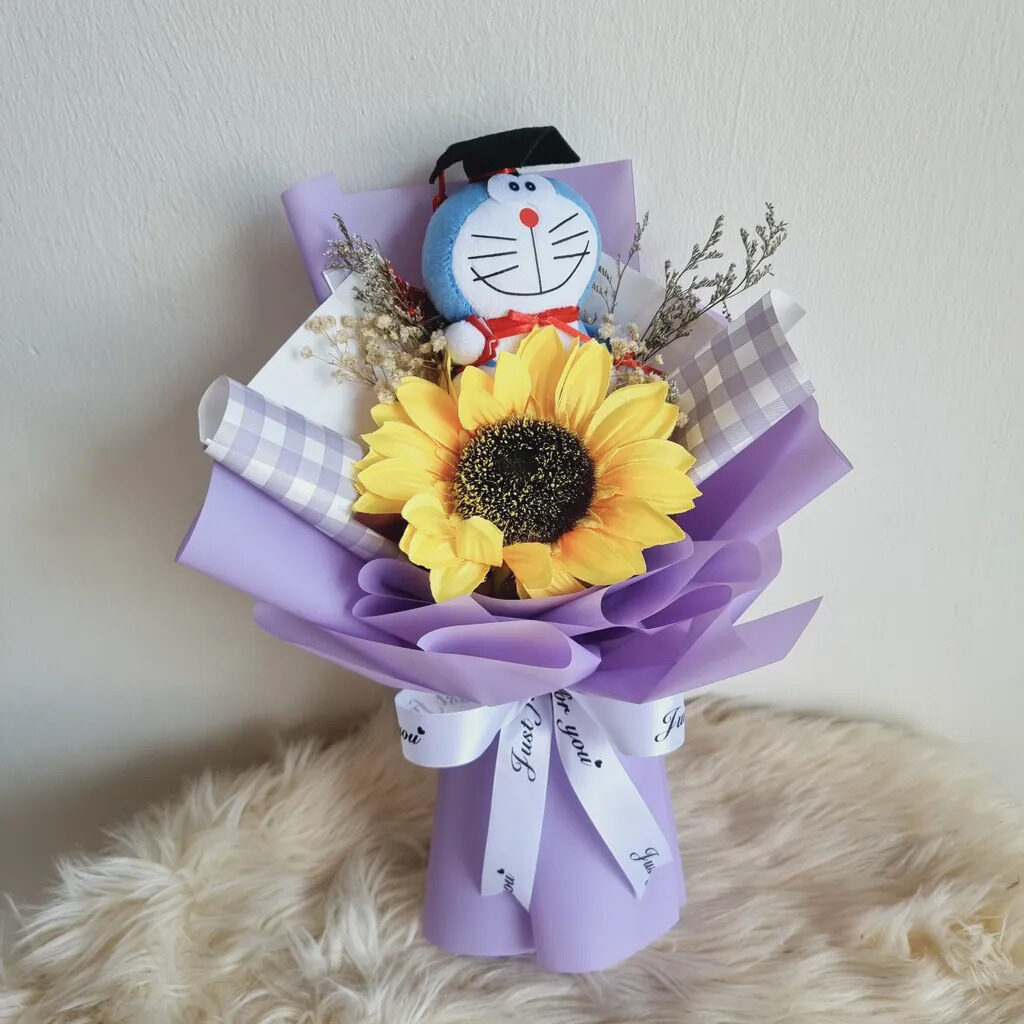 🔥SHIP OUT 48HRS🔥 Sunflower Convocation Graduation Bouquet / Artificial ...