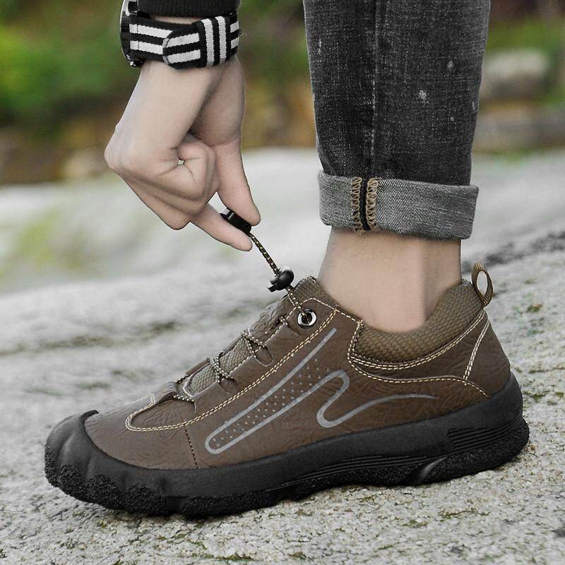 Autumn and winter outdoor Baotou leather mens shoes mens sports shoes ...
