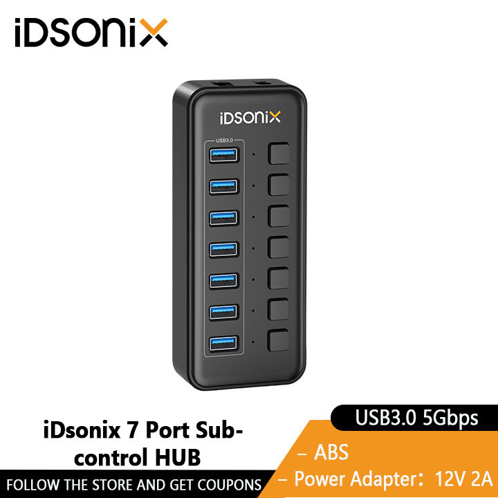 iDsonix USB 3.0 HUB Sub-control HUB with Power Adapter USB Splitter ... iDsonix USB 3.0 HUB Sub-control HUB with Power Adapter USB Splitter ...