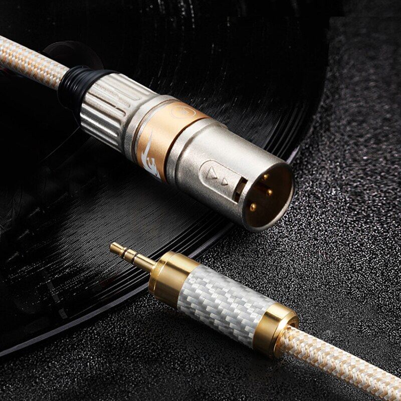 Hifi Audiophile Audio Cable 3.5mm Mini Jack to XLR 3 Pin Regular for ...