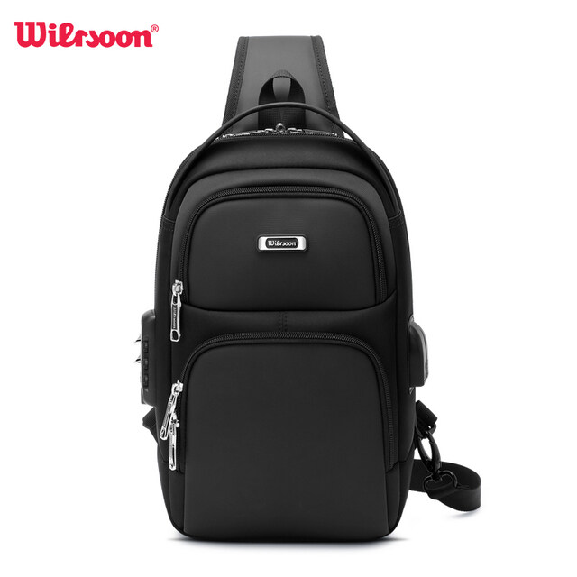 WIERSOON Hot Chest Bag New Anti-thief Men Crossbody Bag Waterproof ...