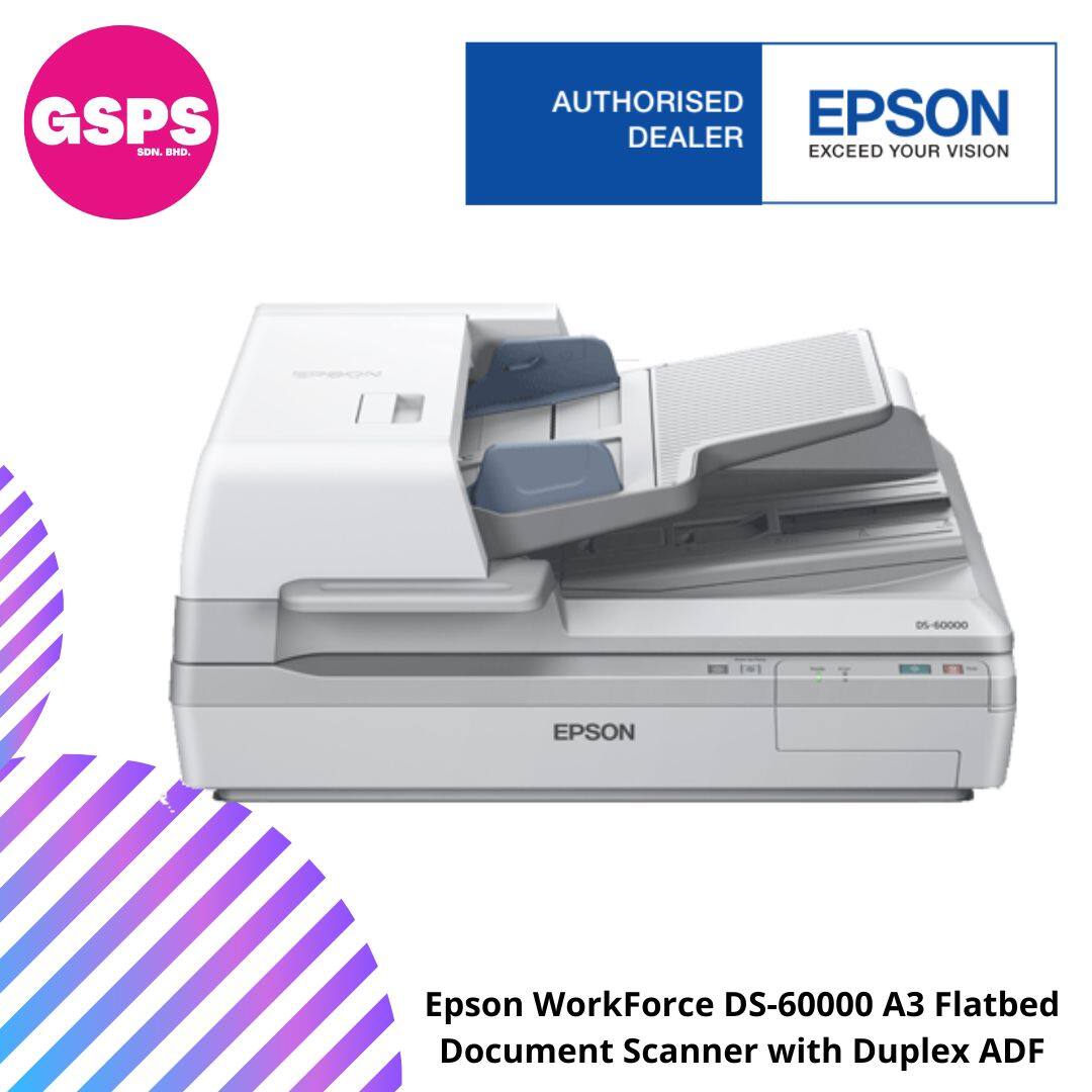 Epson WorkForce DS-60000 A3 Flatbed Document Scanner with Duplex ADF ...