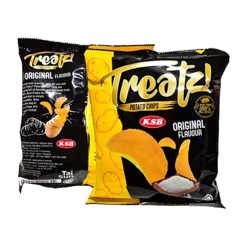 60g Treatz Potato Chips Hot & Spicy /Original/Seaweed/Summer Truffle ...