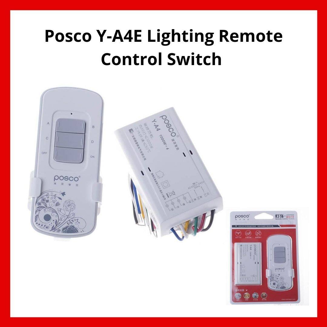 POSCO Y-A4E LIGHTING REMOTE CONTROL SWITCH | Lazada
