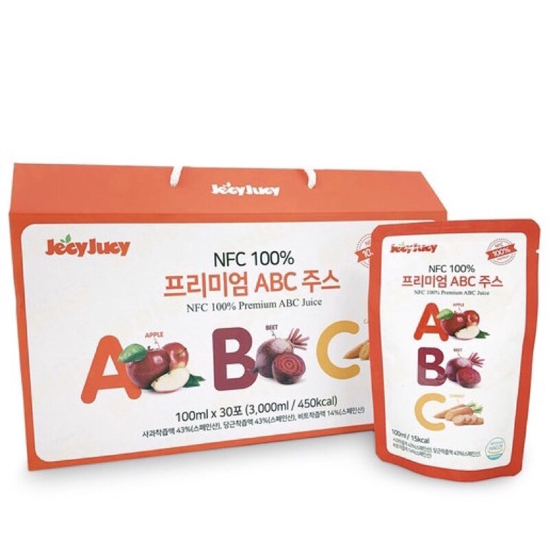 Korea JecyJucy 100% pure ABC juice 100ml 韩国Jecy Jucy 100%纯天然ABC果汁 | Lazada